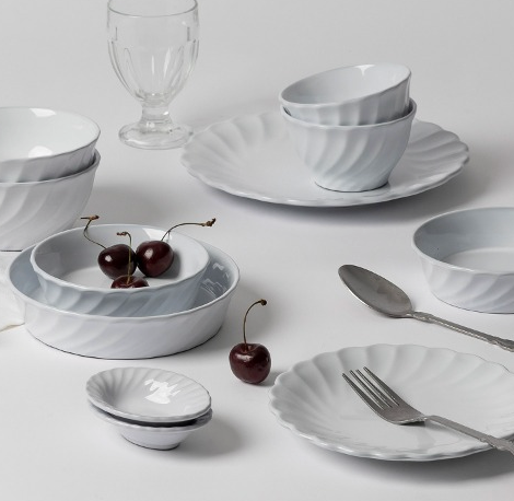 [SSUEIM] Blanc 12 Piece Home Set (Wave) | lala market
